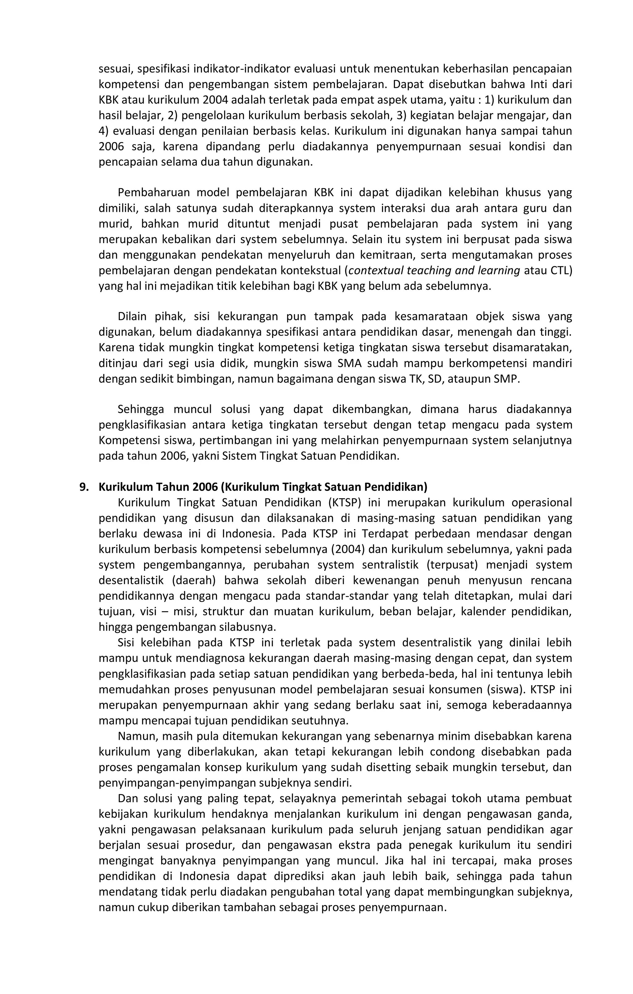Perkembangan pendidikan indonesia | PDF