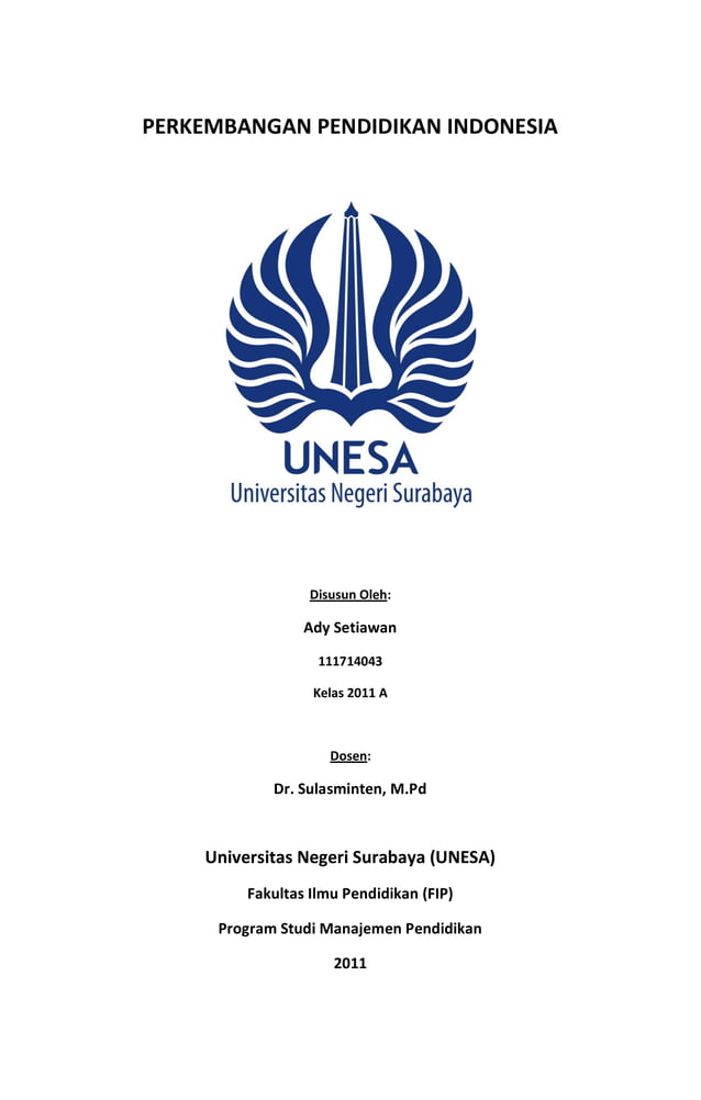Perkembangan pendidikan indonesia | PDF
