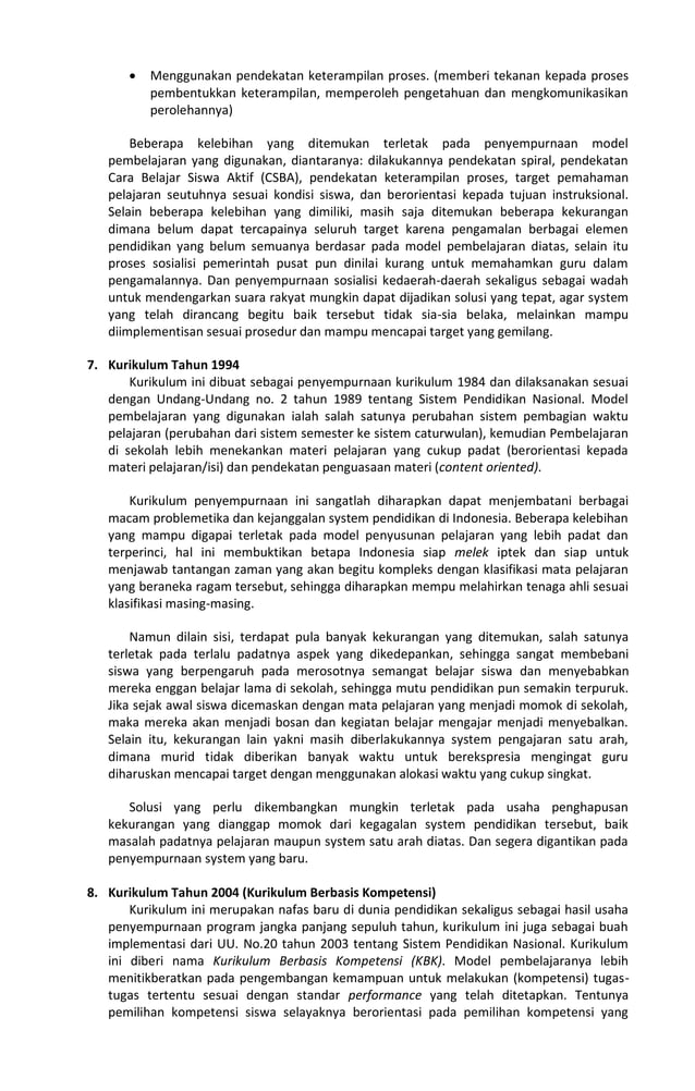 Perkembangan pendidikan indonesia | PDF