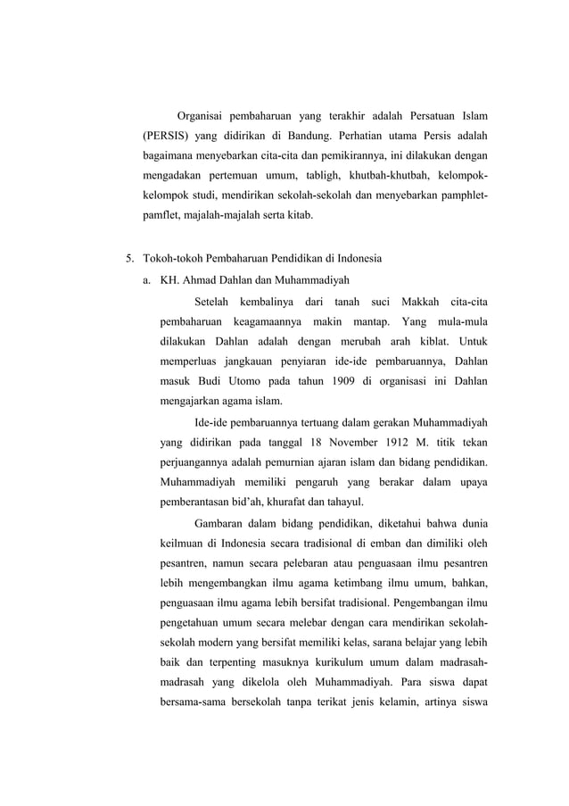 Perkembangan pendidikan islam di indonesia | PDF