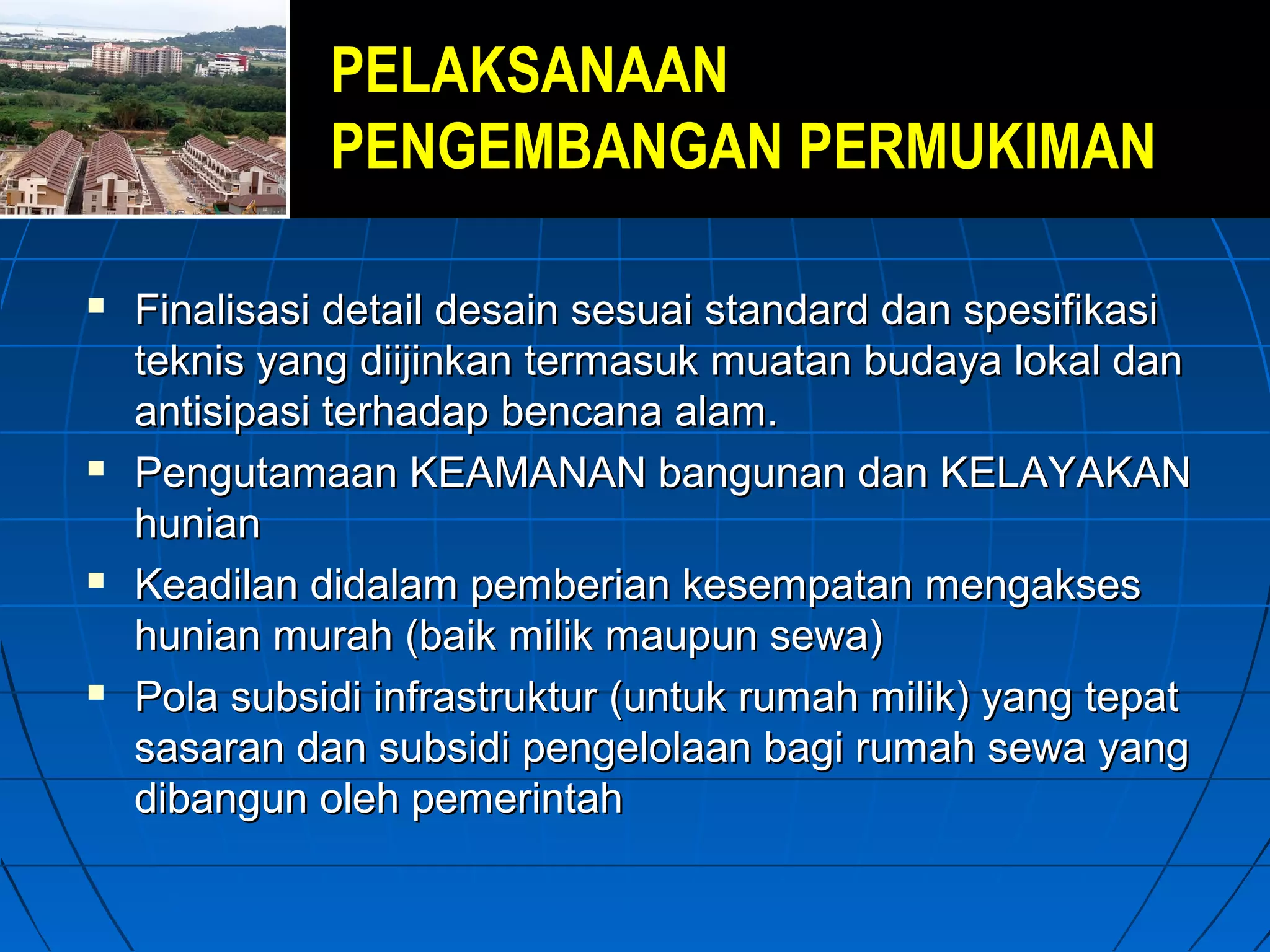Perkembangan Penyediaan Prasarana dan Sarana Dasar Permukiman dan Penanganan Permukiman Kumuh | PPT