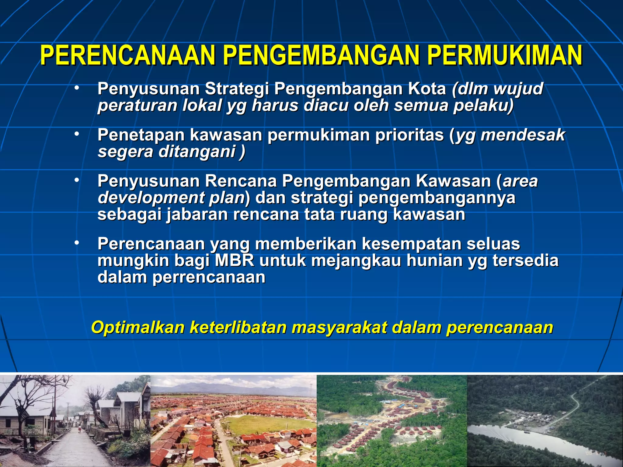 Perkembangan Penyediaan Prasarana dan Sarana Dasar Permukiman dan Penanganan Permukiman Kumuh | PPT