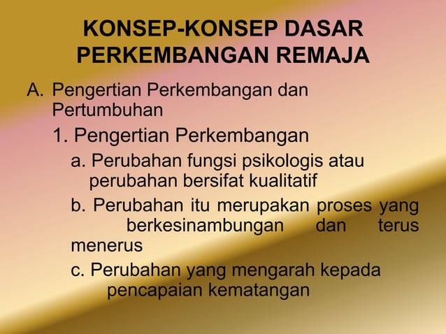 Perkembangan peserta didik | PPTX