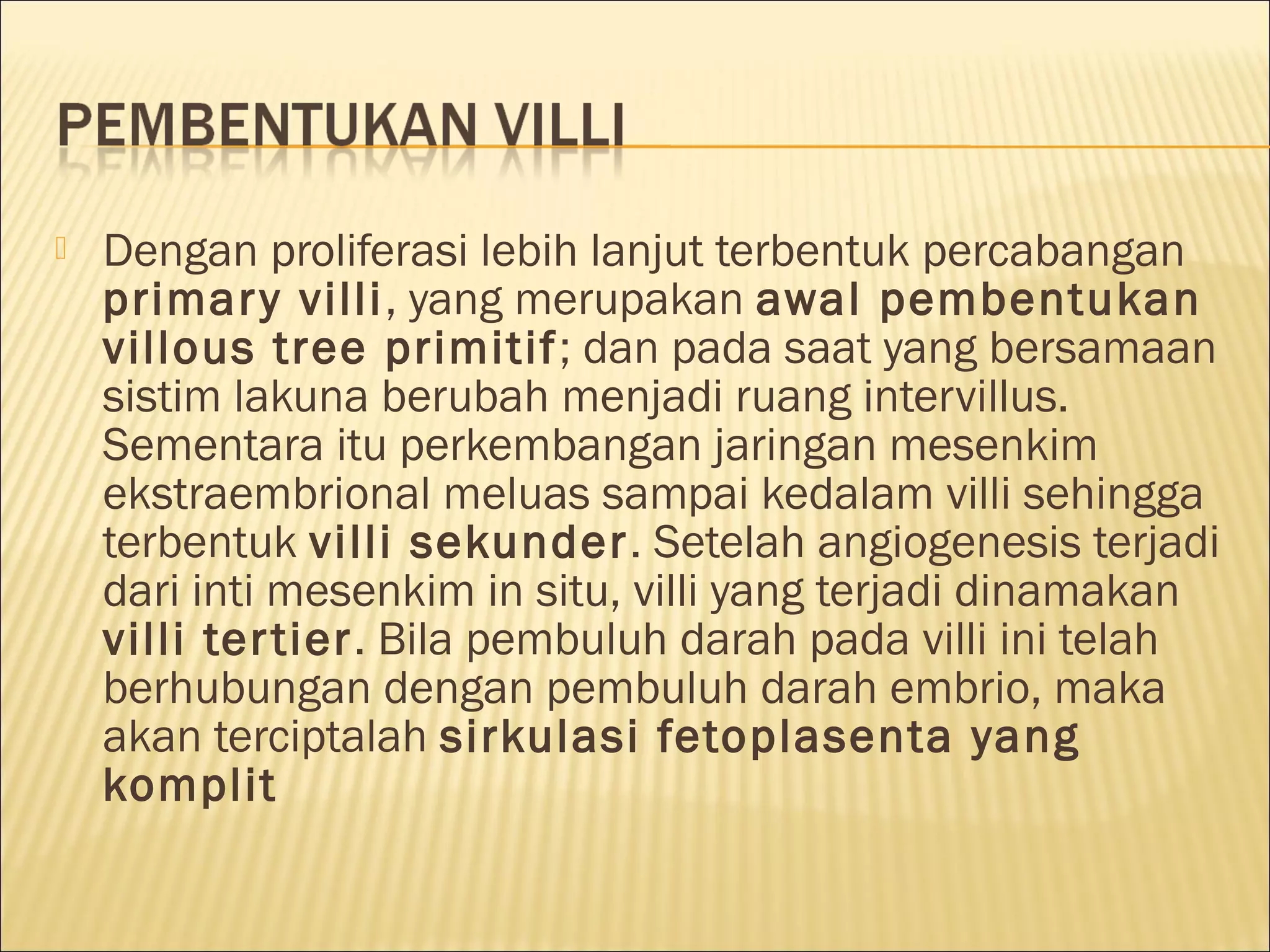 Perkembangan plasenta | PPT