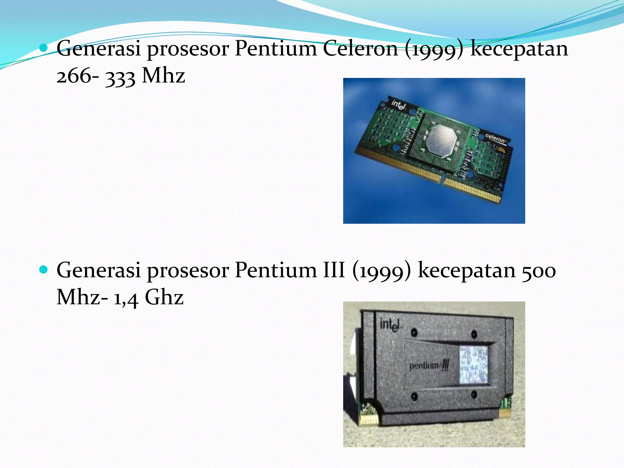 Perkembangan Processor Intel | PPTX
