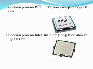 Perkembangan Processor Intel | PPTX