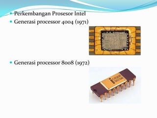 Perkembangan Processor Intel | PPTX