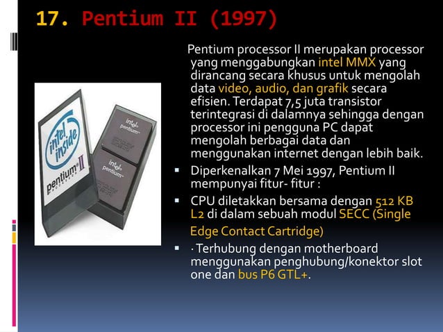 Perkembangan processor komputer new | PPTX