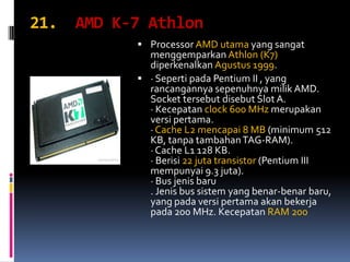 Perkembangan processor komputer new | PPTX