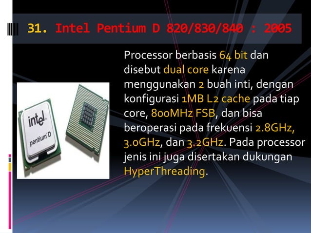 Perkembangan processor komputer new | PPTX