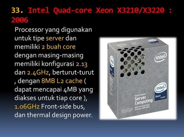 Perkembangan processor komputer new | PPTX