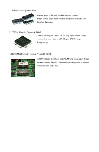 Perkembangan ROM | DOCX