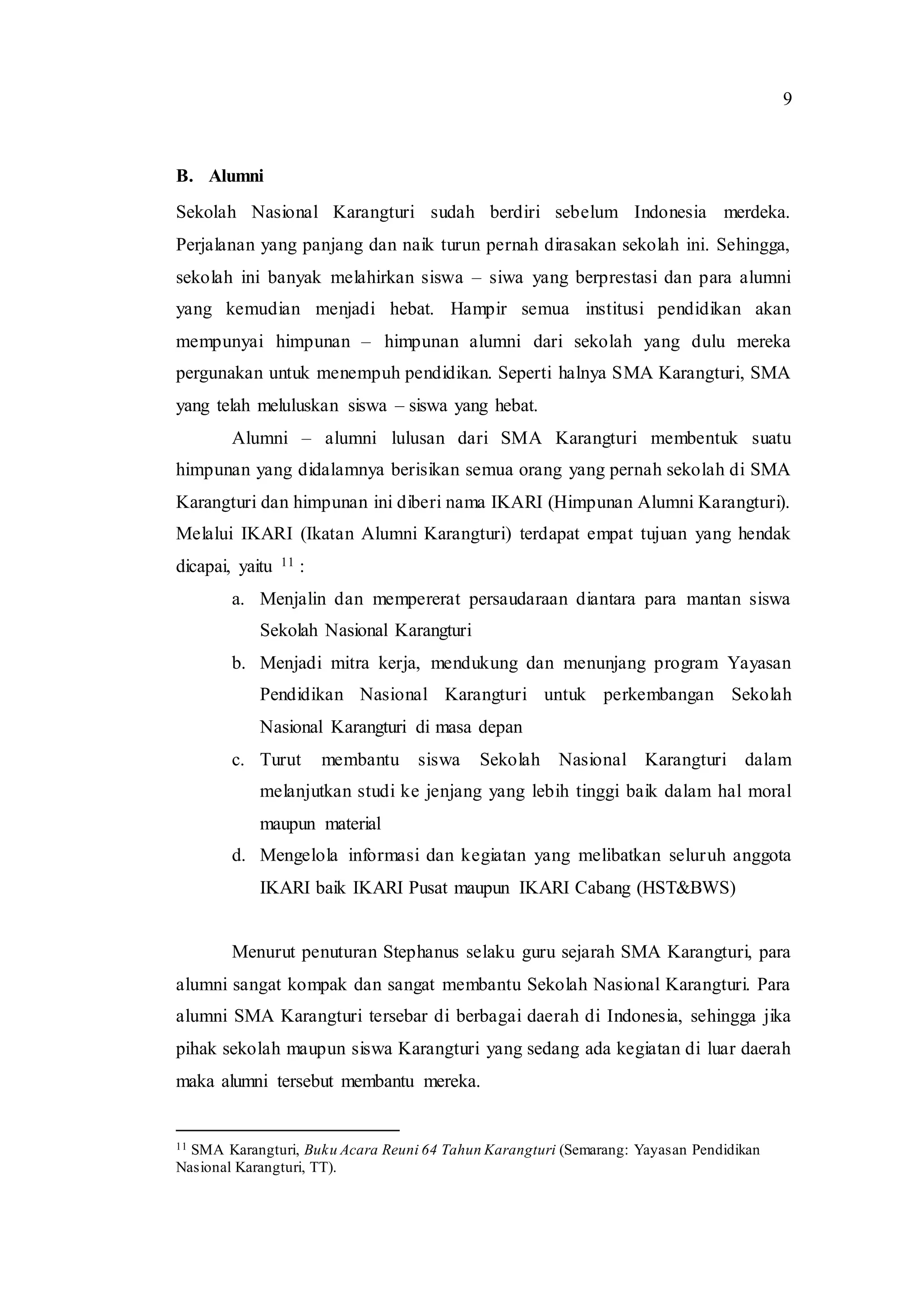 Perkembangan sekolah karangturi semarang | PDF