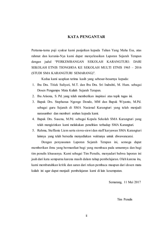 Perkembangan sekolah karangturi semarang | PDF