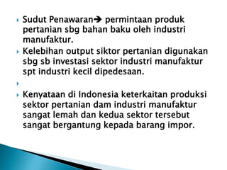 Pembangunan pertanian di Indonesia | PPTX