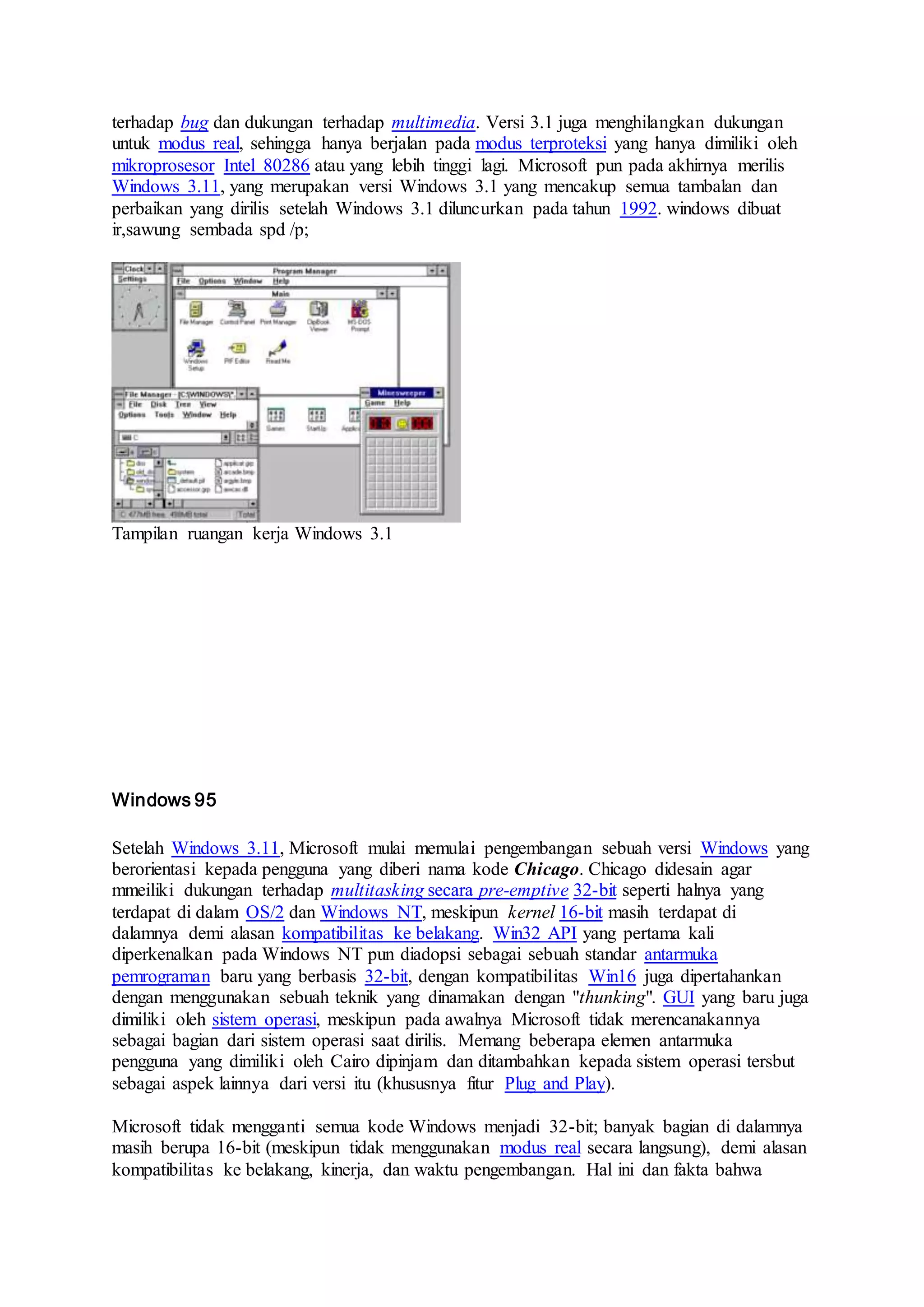 Perkembangan sistem operasi | DOCX