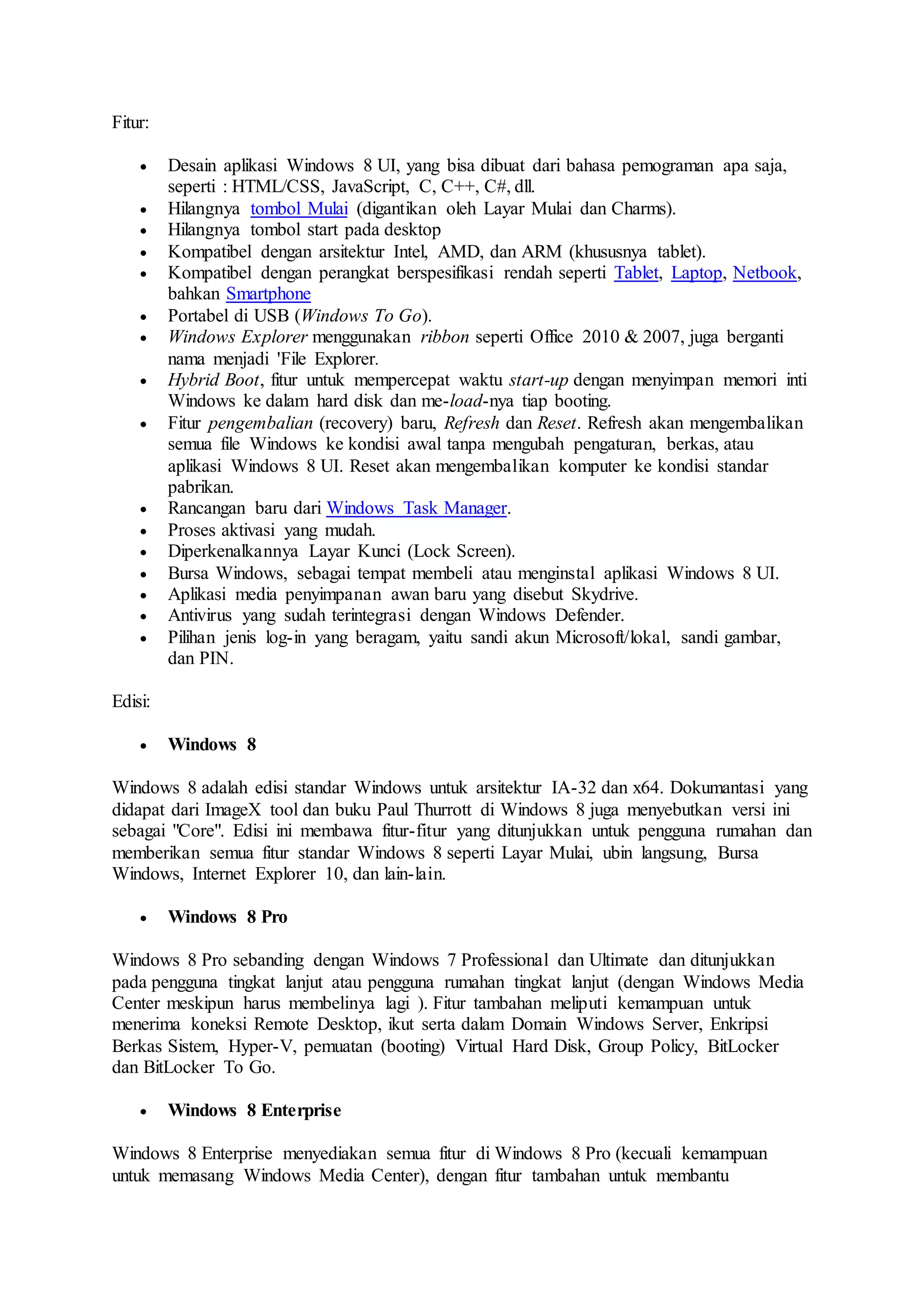 Perkembangan sistem operasi | DOCX