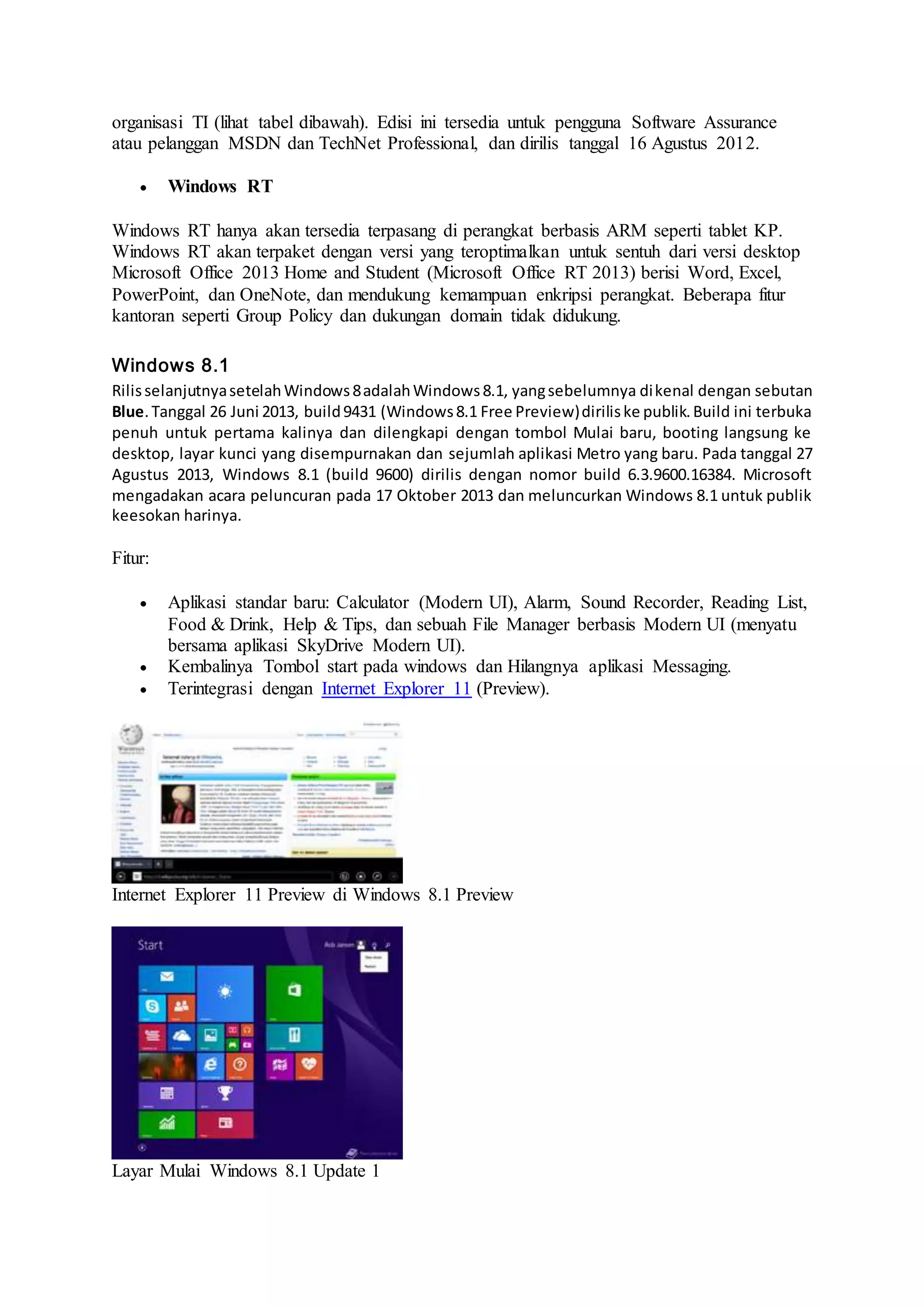 Perkembangan sistem operasi | DOCX