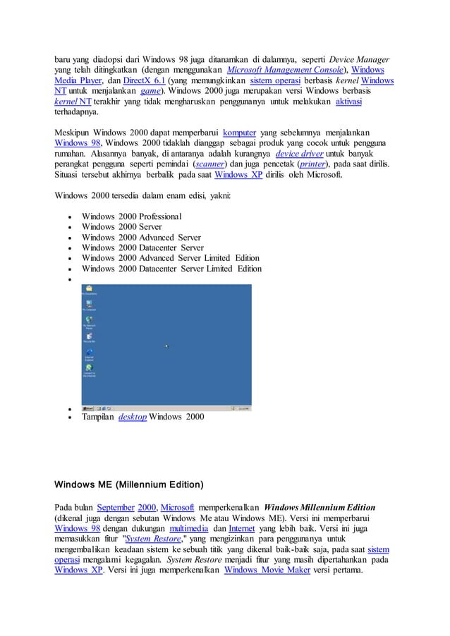 Perkembangan sistem operasi | DOCX