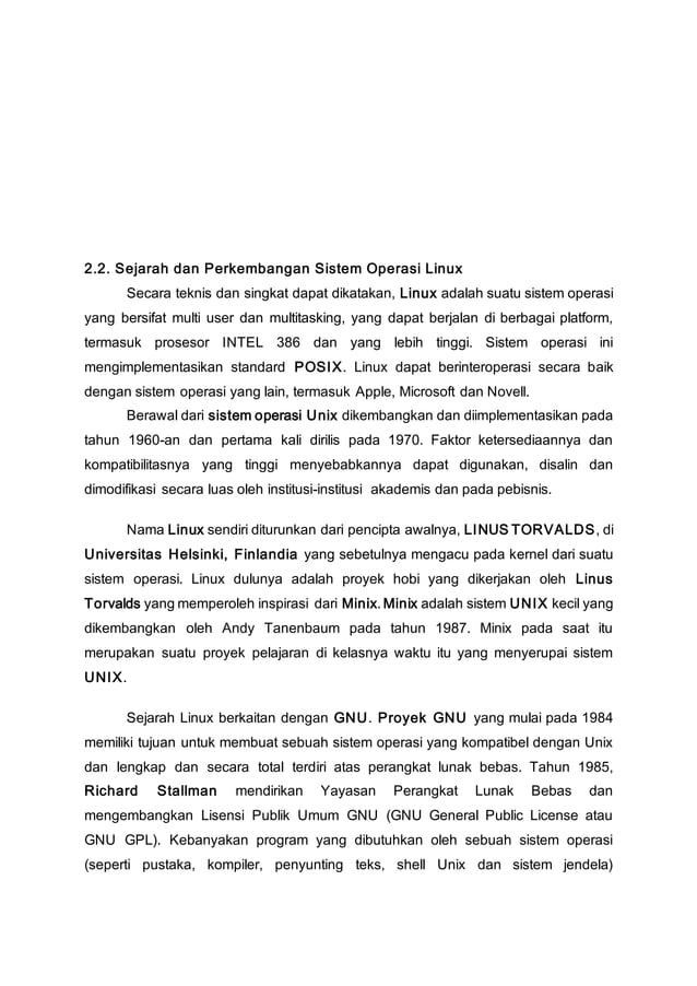 Perkembangan sistem operasi | DOCX