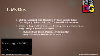Perkembangan sistem operasi windows | PDF