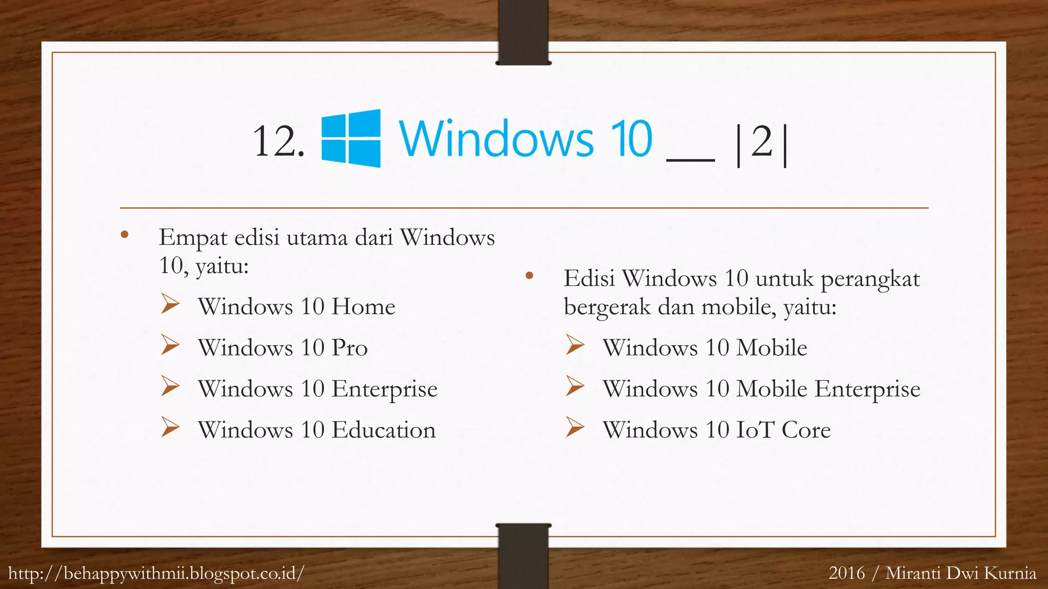 Perkembangan sistem operasi windows 2 | PPT