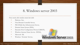 Perkembangan sistem operasi windows 2 | PPT