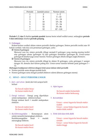 Perkembangan sistem periodik unsur | PDF