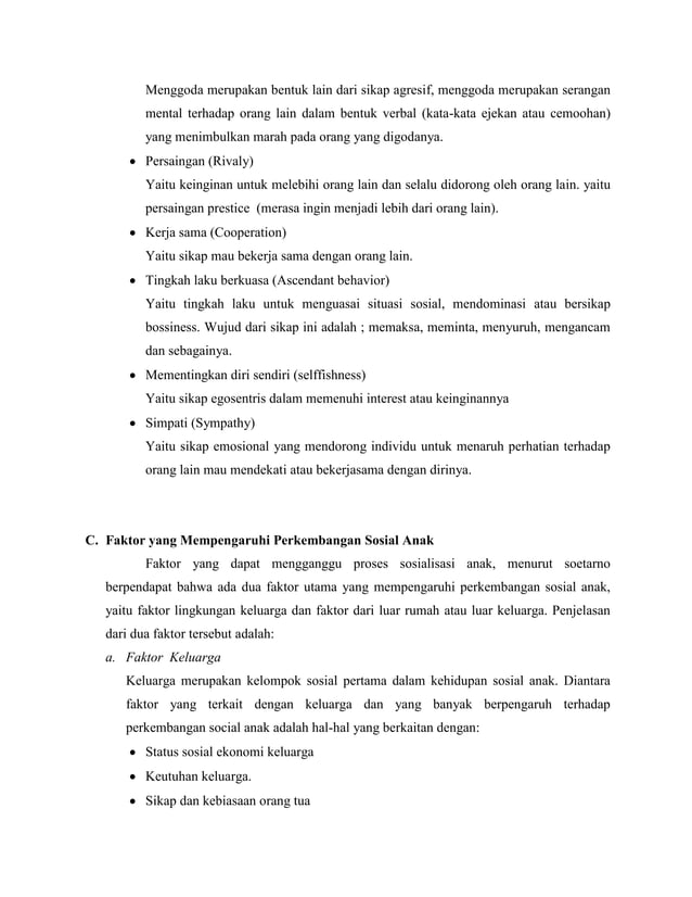 Perkembangan sosial anak usia sd | PDF