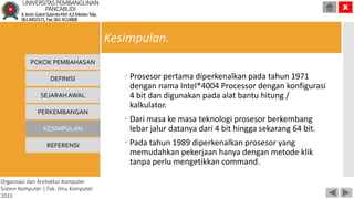 Perkembangan Teknologi Prosesor | PPTX