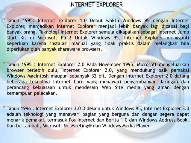 Perkembangan teknologi web browser | PPTX