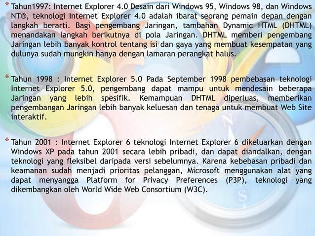 Perkembangan teknologi web browser | PPTX