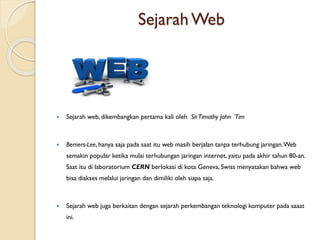 Perkembangan teknologi web browser | PPTX