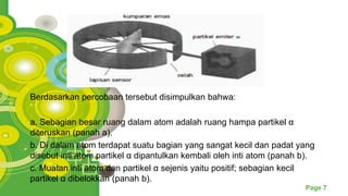 Perkembangan teori atom | PPTX