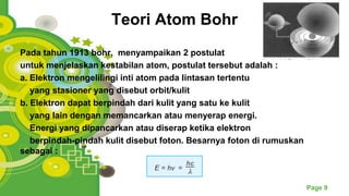 Perkembangan teori atom | PPTX