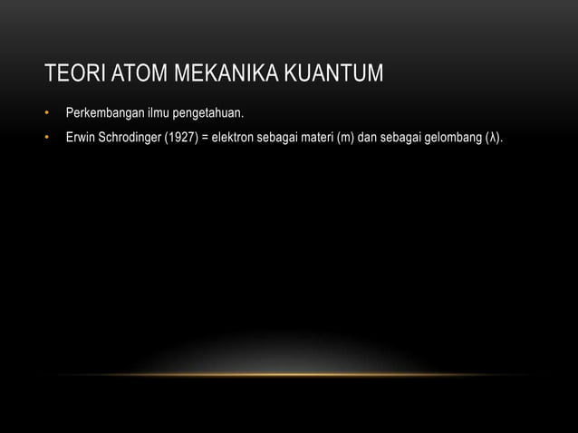 Perkembangan teori atom | PPT