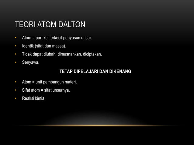 Perkembangan teori atom | PPT