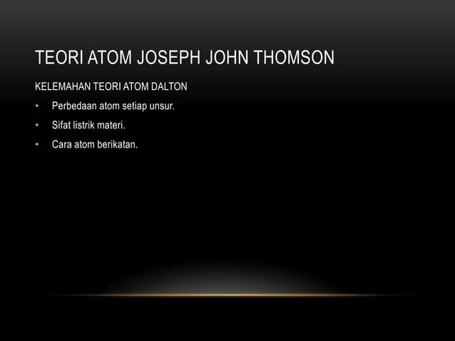 Perkembangan teori atom | PPT