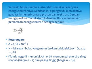 Perkembangan teori atom | PPTX
