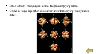 Perkembangan teori atom, konfigurasi elektron dan mekanika | PPTX