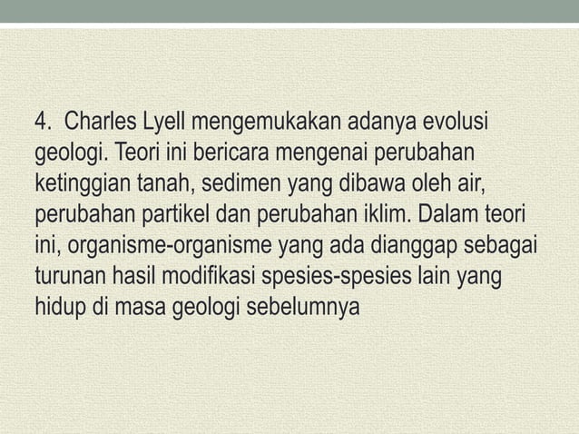 Perkembangan teori evolusi | PPTX