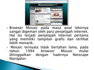 Perkembangan web browse rrr | PPT