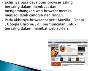 Perkembangan web browse rrr | PPTX