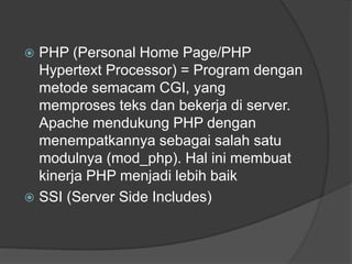 Perkembangan web server | PPT