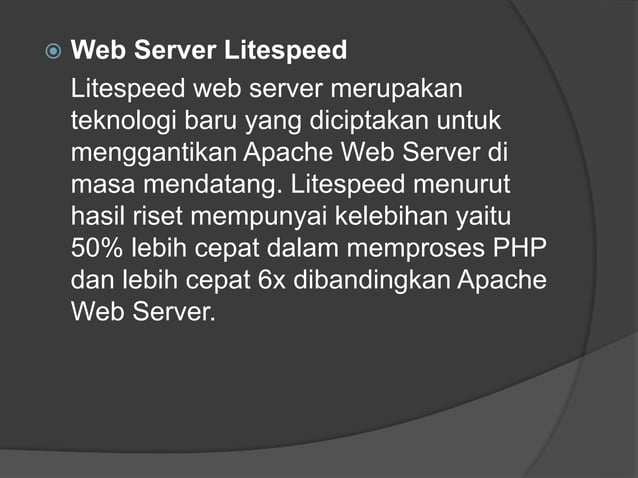 Perkembangan web server | PPT