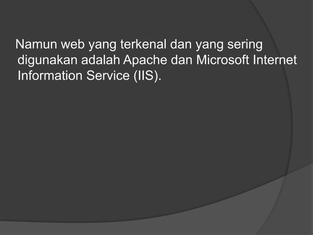 Perkembangan web server | PPT