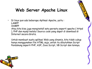 Perkembangan web server di Linux | PPT