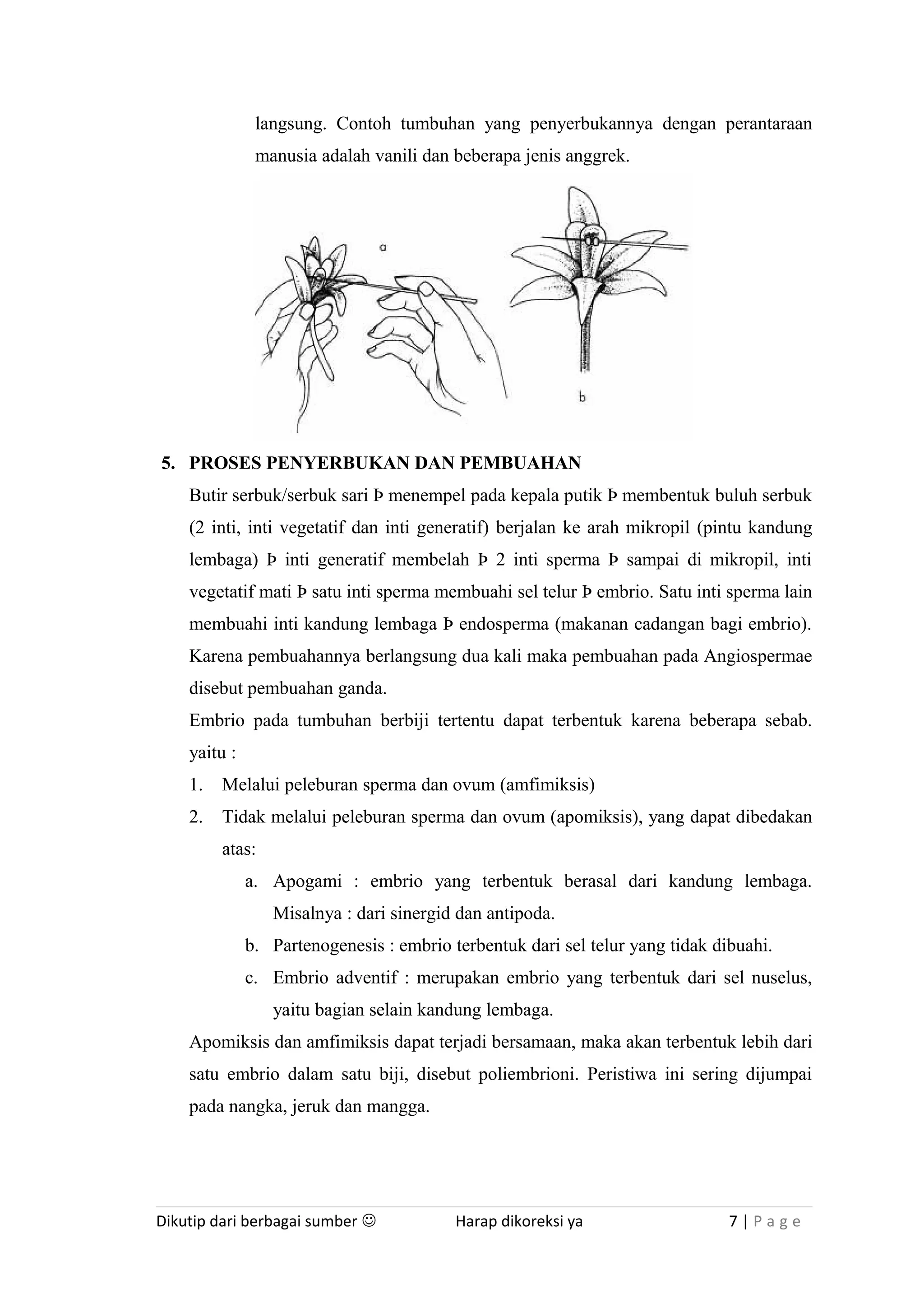 Perkembangbiakan tumbuhan generatif | DOC