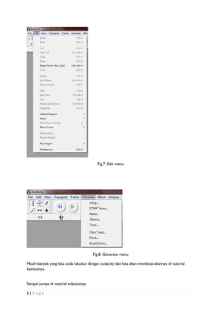 Perkenalan audacity | PDF