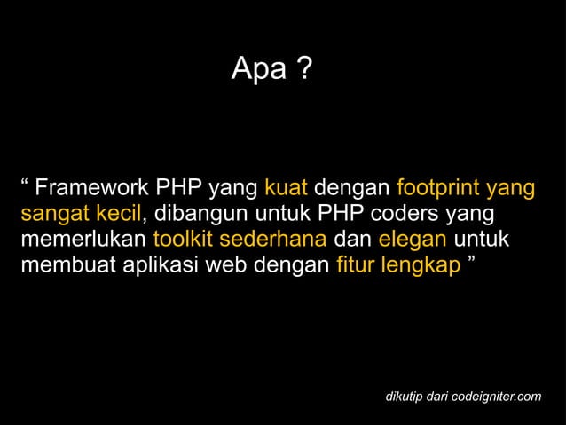 Perkenalan dengan-codeigniter-framework LPK NAURA Kursus Komputer dan ...